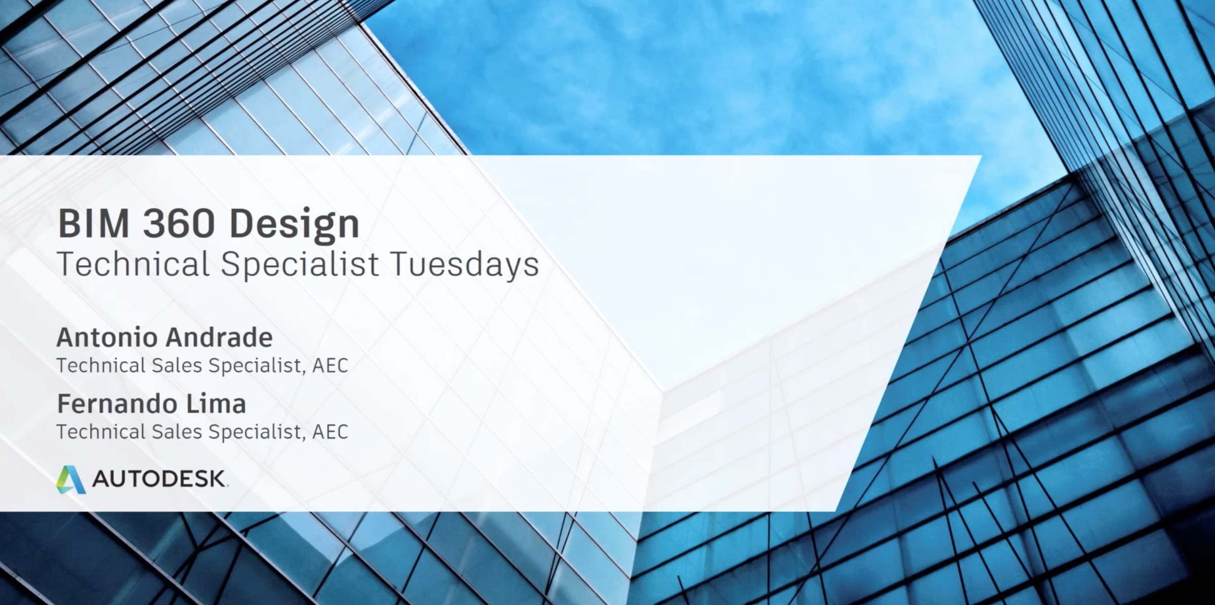 Learn live with our BIM 360 Design Technical Specialist Tuesdays ...
