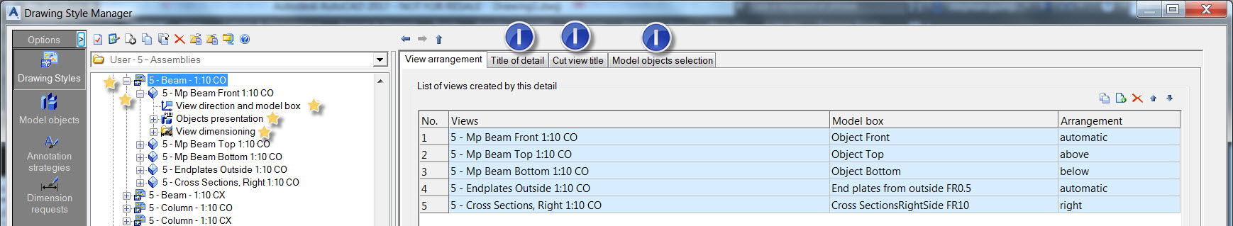 Advance Steel DSM - Chapter 2 - Drawing Style Structure