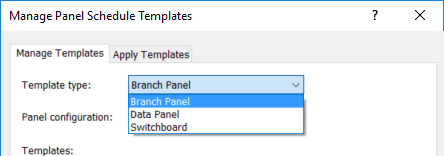 Manage circuits and loads for all electrical panels in a project