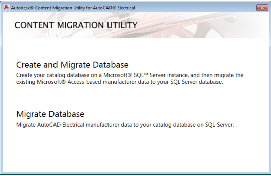 AutoCAD Electrical: Custom catalog tables not supported in SQL Server