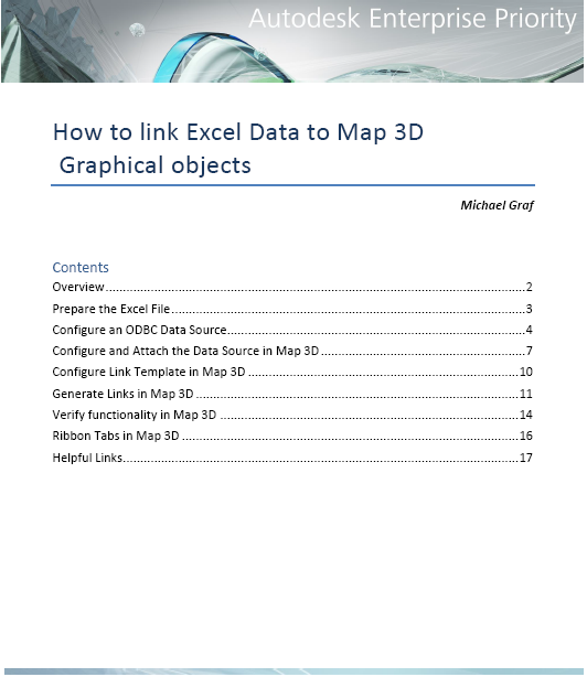 Linking Excel data to Map 3D graphical objects