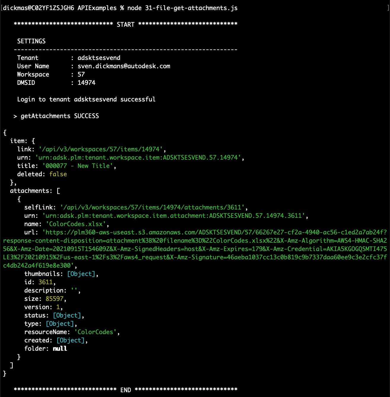Fusion 360 Manage V3 REST API Examples