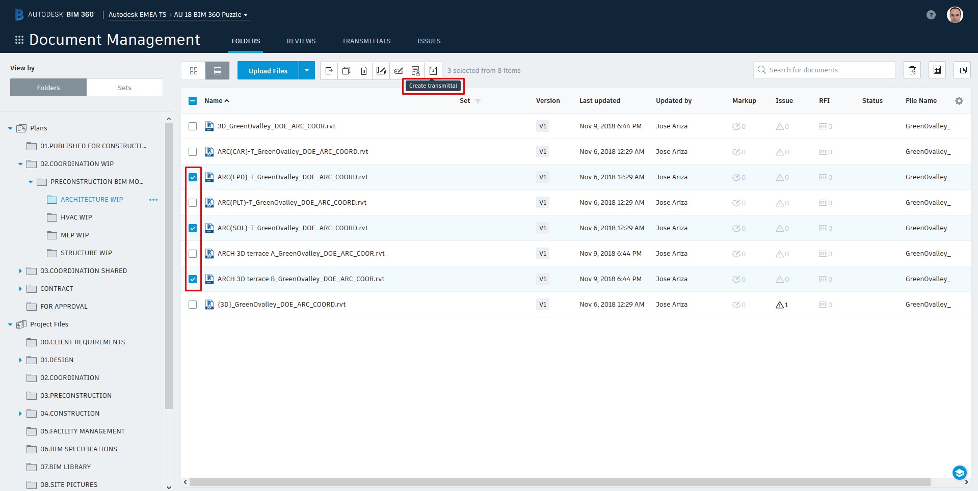 Building - Collaboration - Transmittals