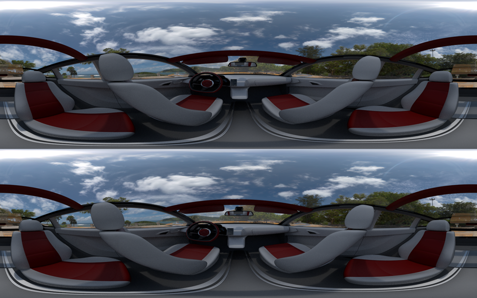 Omnidirectional Stereo Rendering for Youtube/Cardboard with Vred