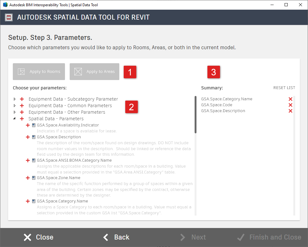 Spatial Data Tool for Revit – Setup