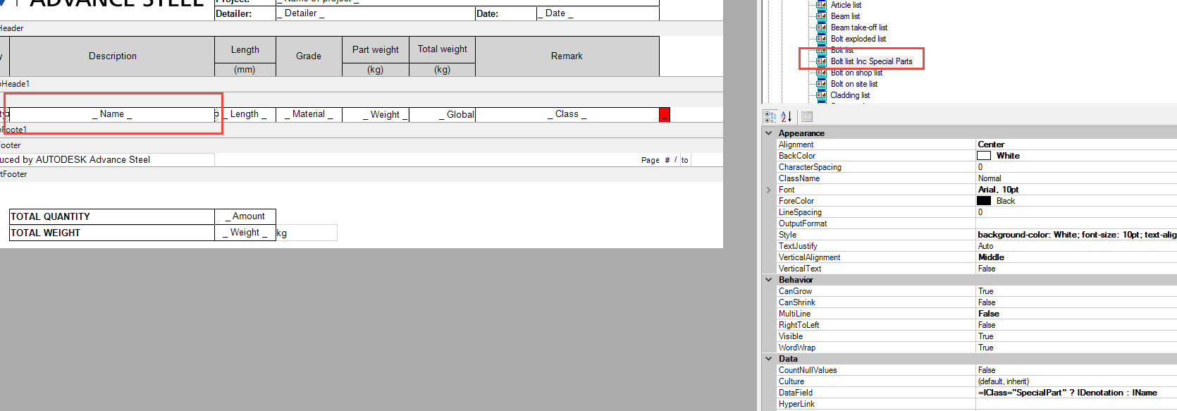 Advance Steel - Filtering BOM's using XSLT - Part 2