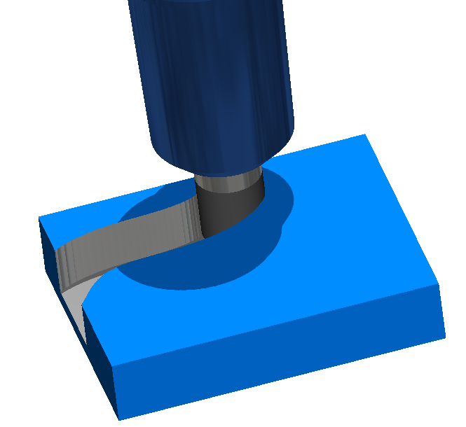 Creating a plunge milling toolpath using FeatureCAM 2D Milling