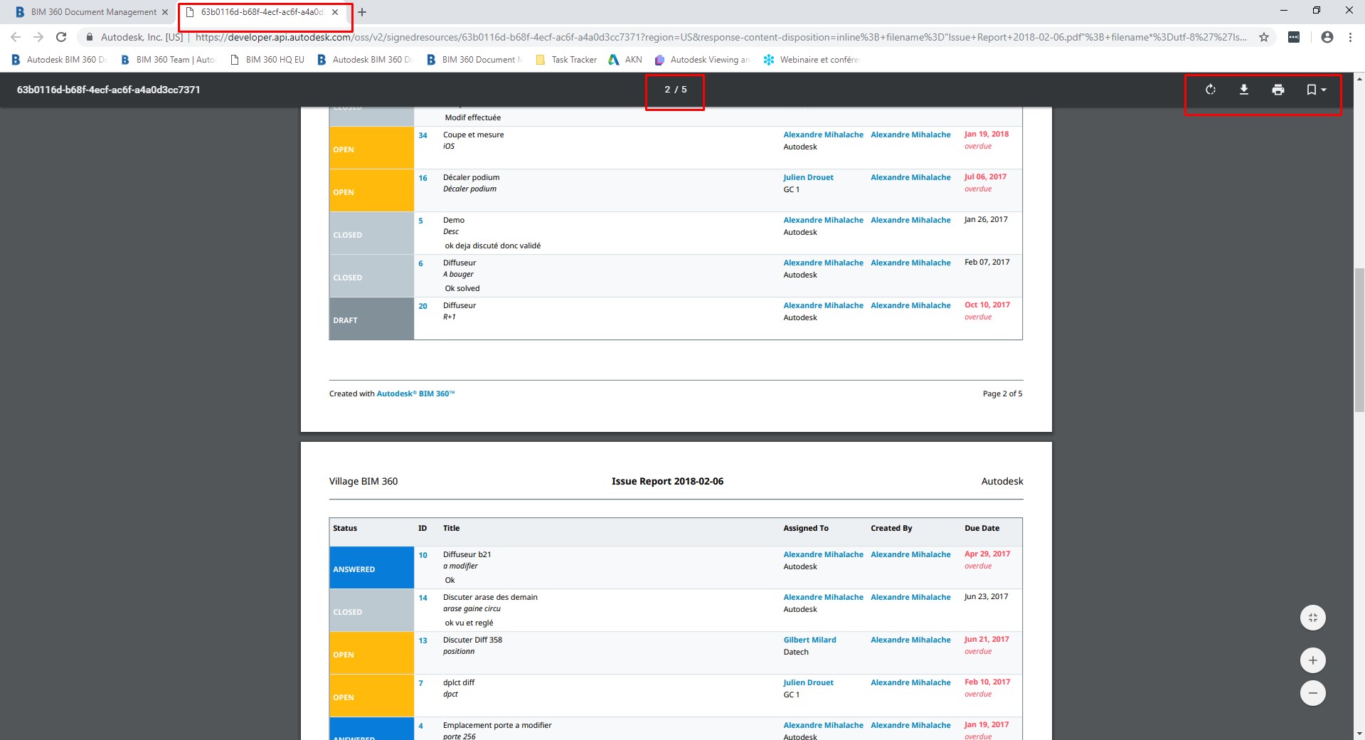 Building—Collaboration—View PDFs in BIM 360