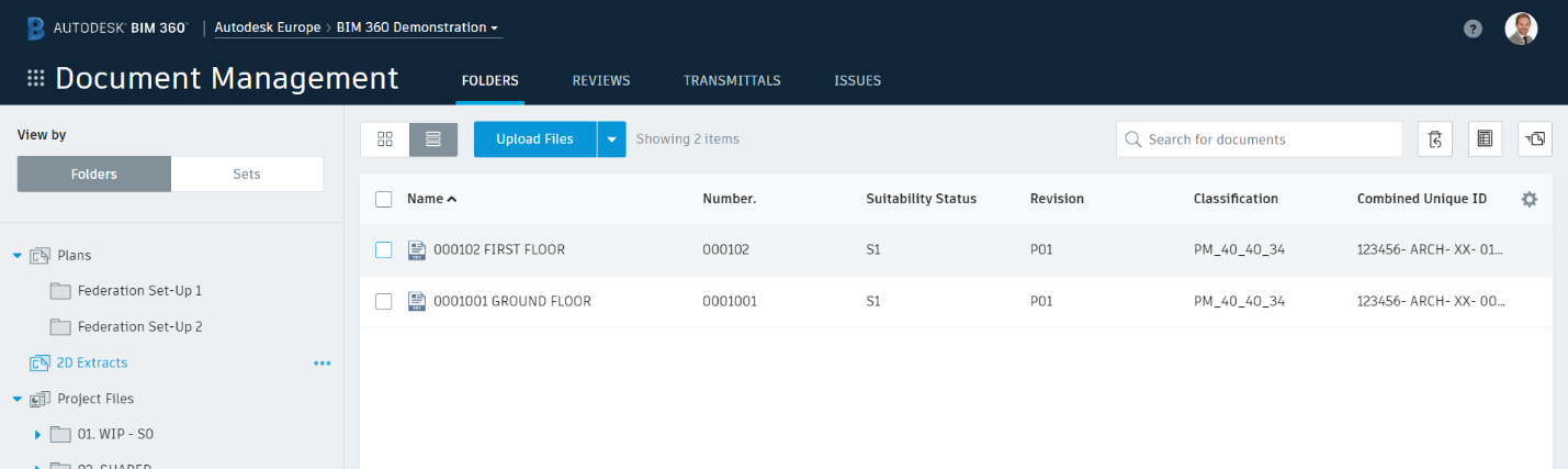 Assign metadata to files within BIM 360 Document Management