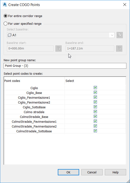 Use COGO points to track and manage site layout