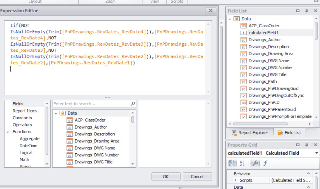 Plant 3D Report Creator: using custom drawing properties in a report