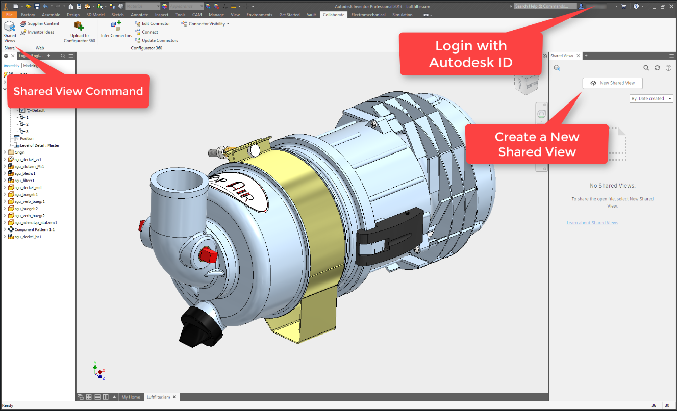 Collaboration and Design Review with Shared Views
