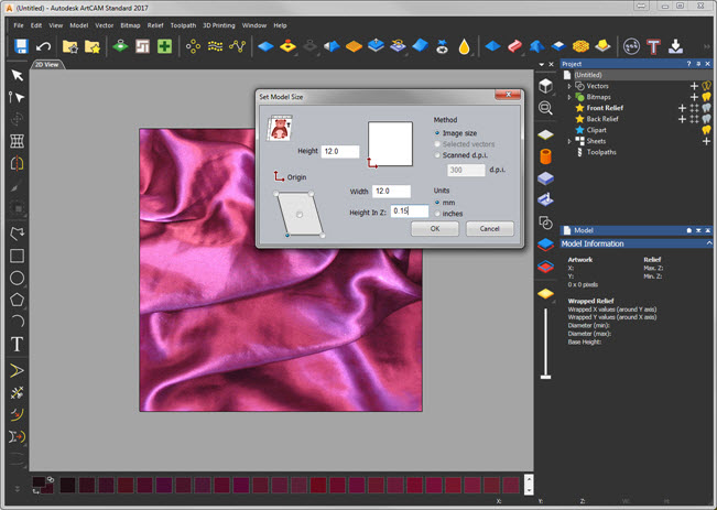 How to create a custom texture in ArtCAM