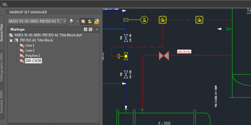 Using DWF Markups with AutoCAD P&ID