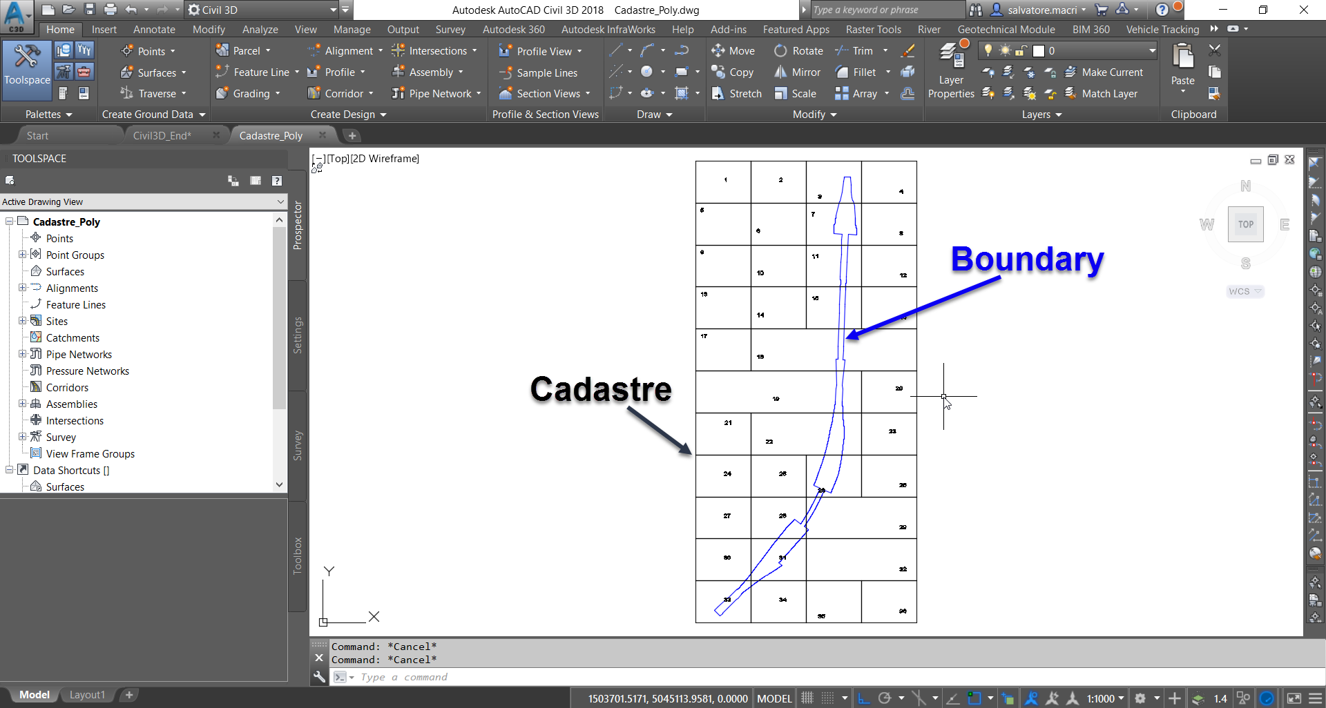 Estimate land expropriation needed for transportation projects