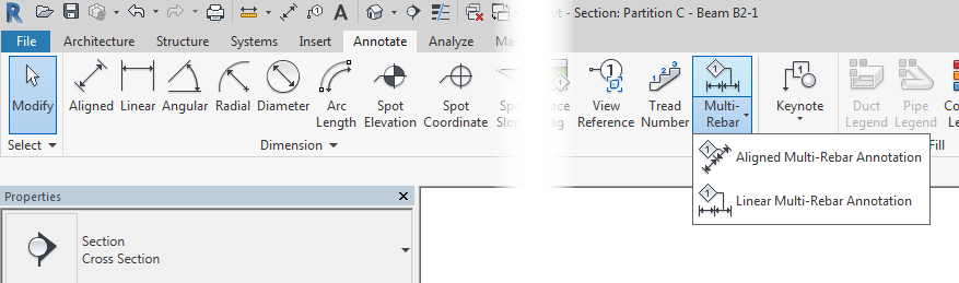 Multi-Rebar Annotation in Revit