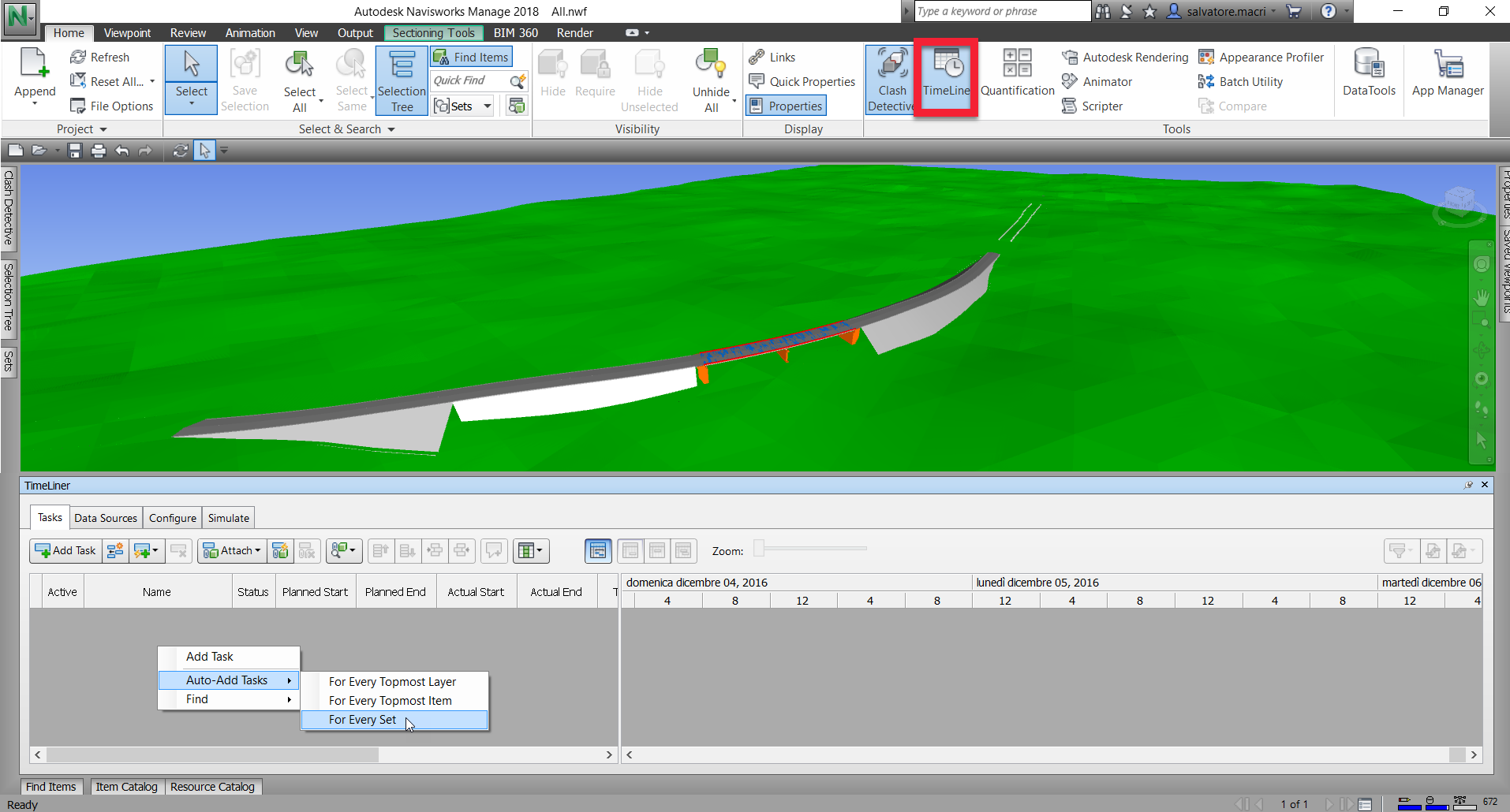 Add time simulation to BIM road design