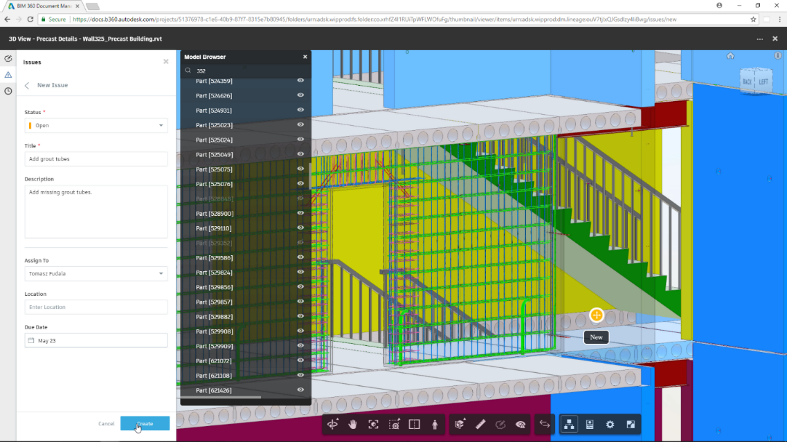 Connected BIM for precast concrete projects