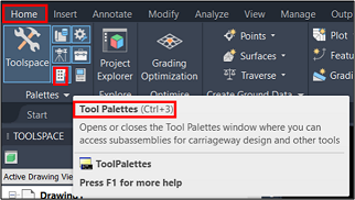 Autodesk Civil 3D Tool space part two