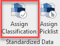 Assign Classifications with the Standardized Data Tool