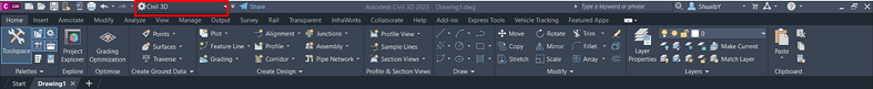 Civil 3D interface and functionality part three
