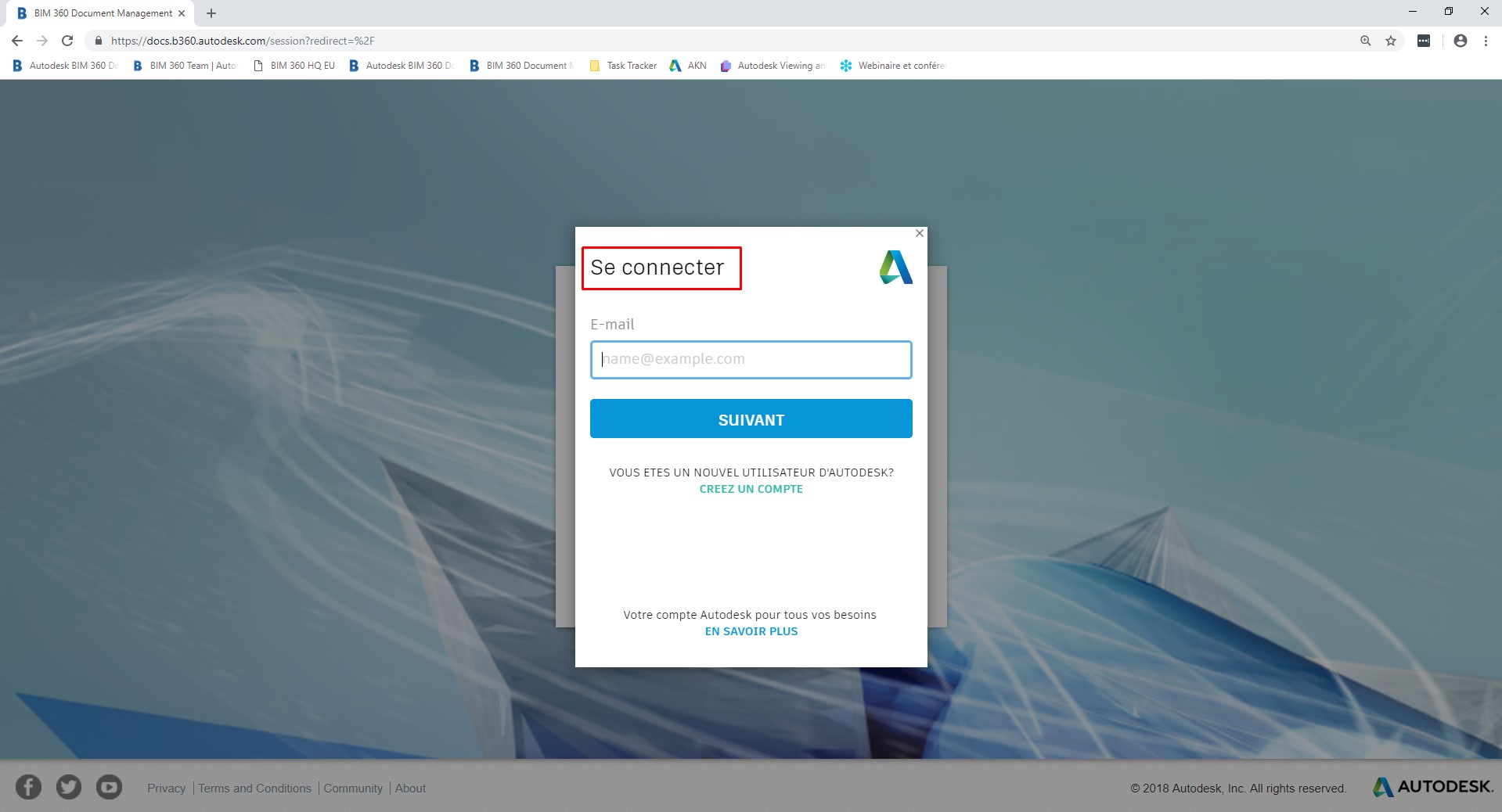 Building—Collaboration—Change the interface language in BIM 360