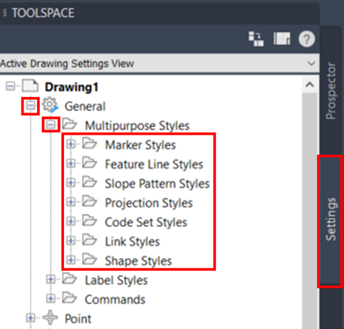 Basic Civil 3D concepts