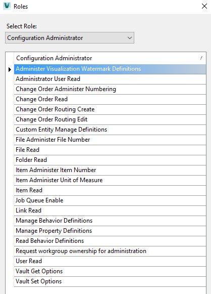 New roles in Autodesk Vault 2018 make administrator’s life easier.