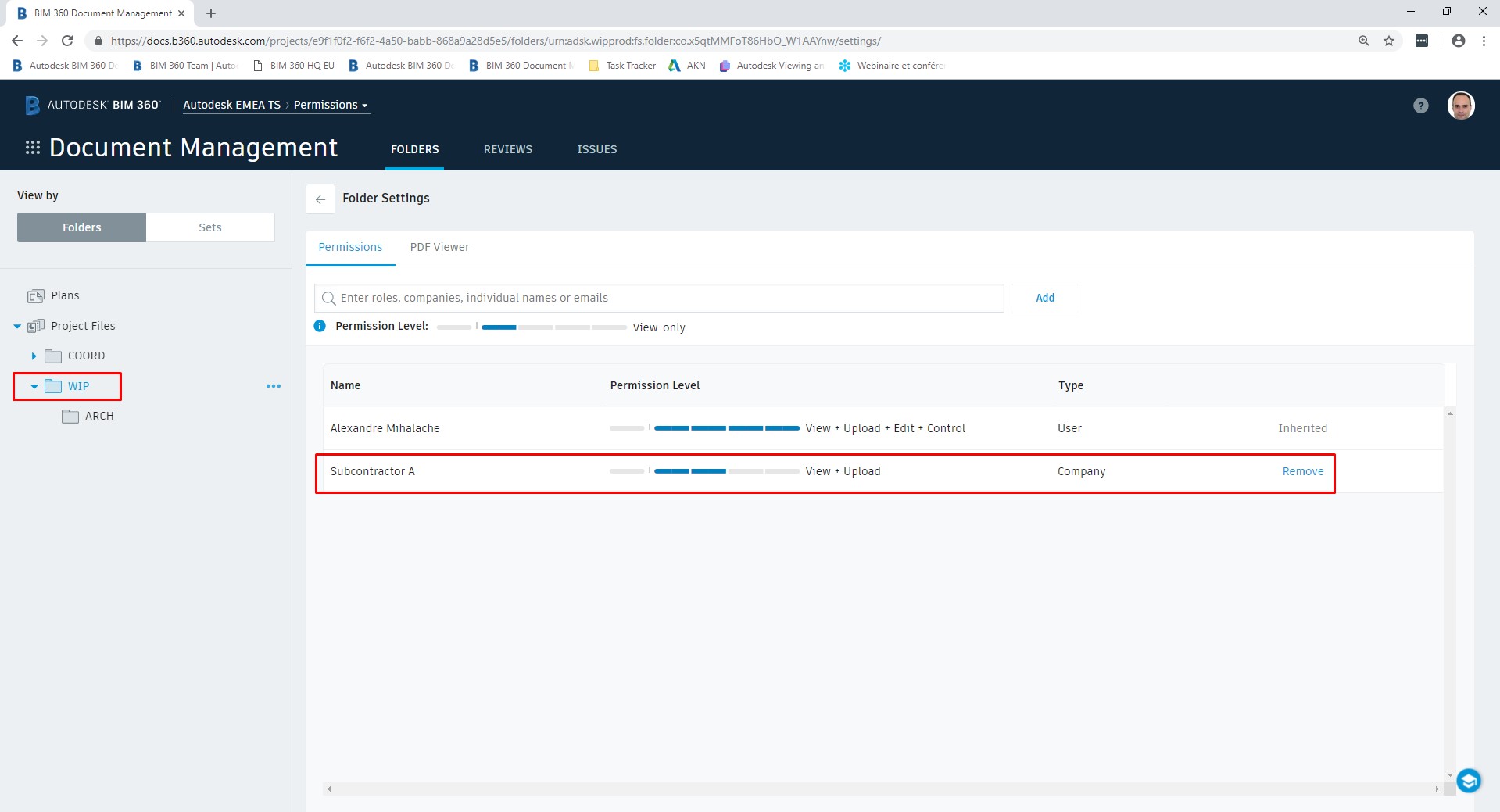 Building—Collaboration—Understanding BIM 360 access permissions