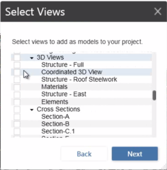 Sharing a federated BIM model in advanced phases