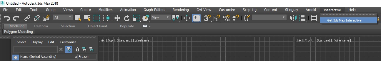 3ds Max Interactive menu only shows Get 3ds Max Interactive