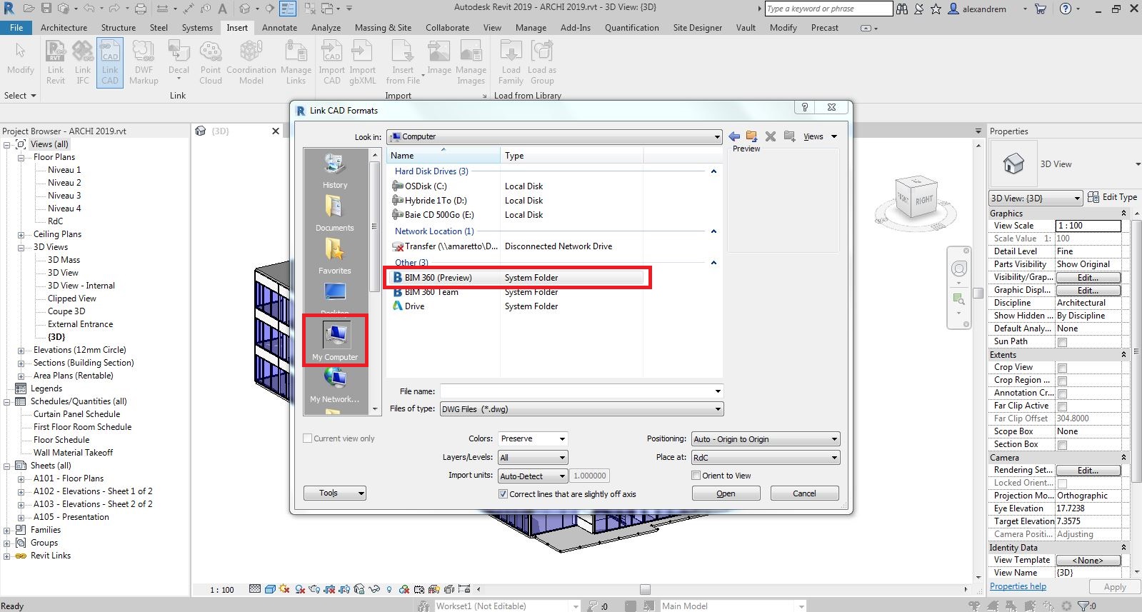 Reference 2D drawings in your cloud-based BIM models