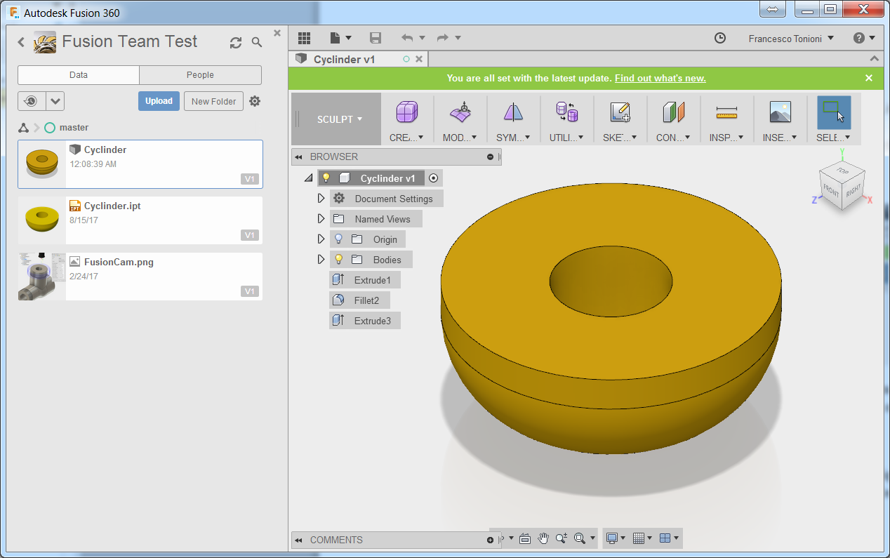Design in Inventor and machine in Fusion360!