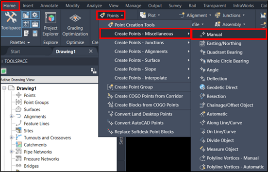Introducing points and surfaces