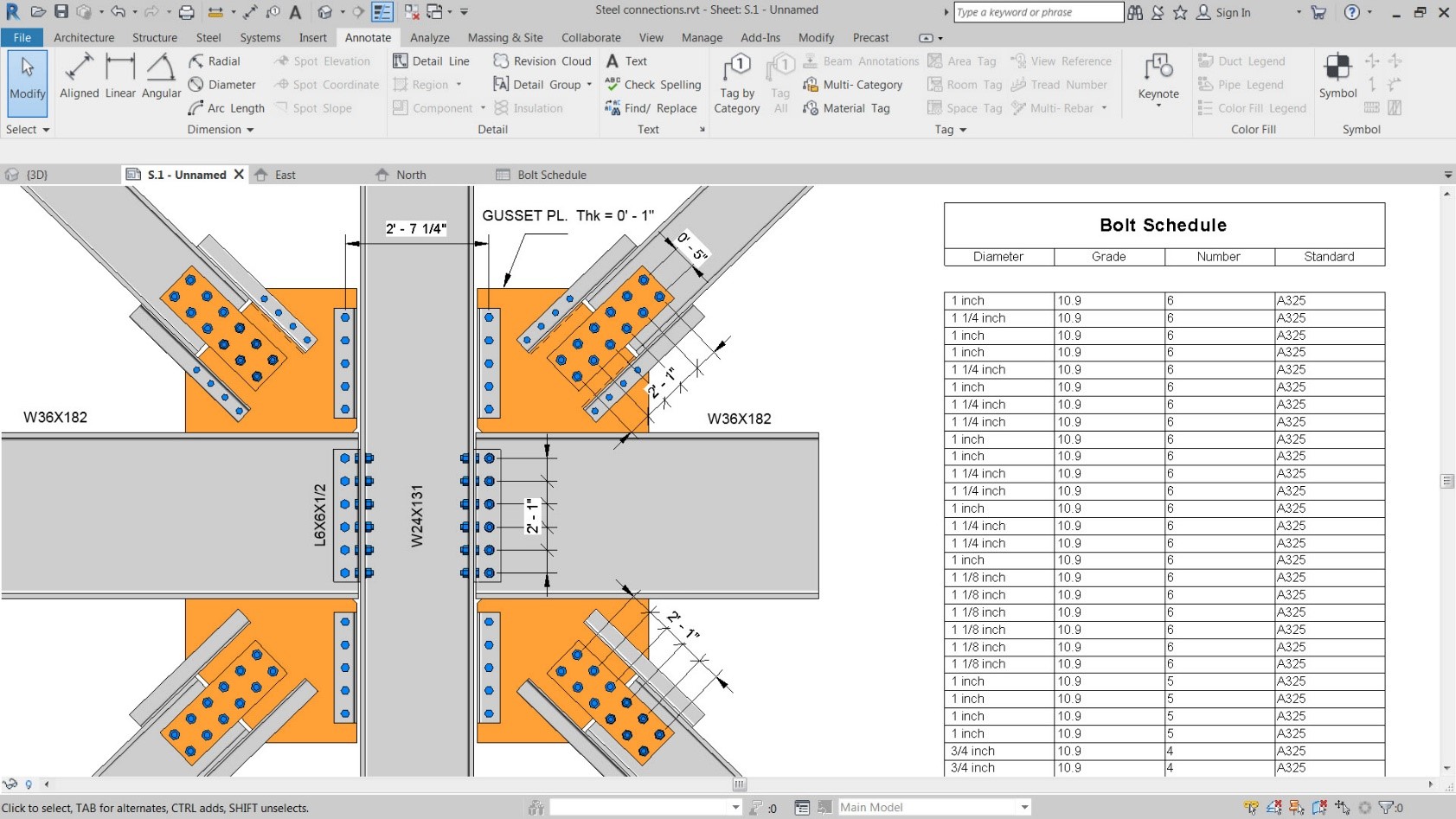Create layout drawings, connection details and BOMs for structural ...