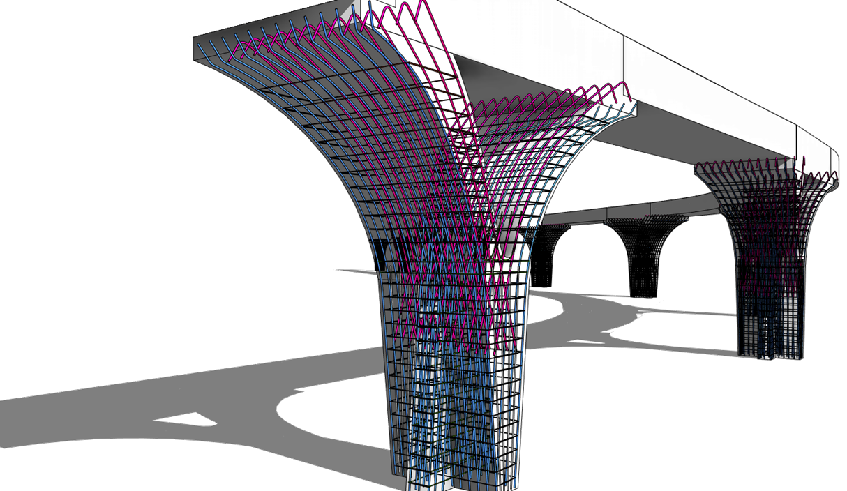 Free Form Rebar Distribution in Revit