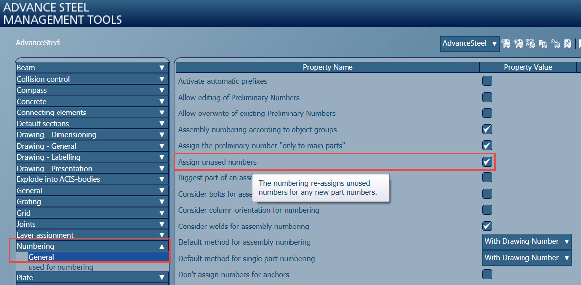 Advance Steel - Part B Revisions - Drawing numbers as part / assembly ...