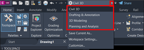 Civil 3D interface and functionality part three