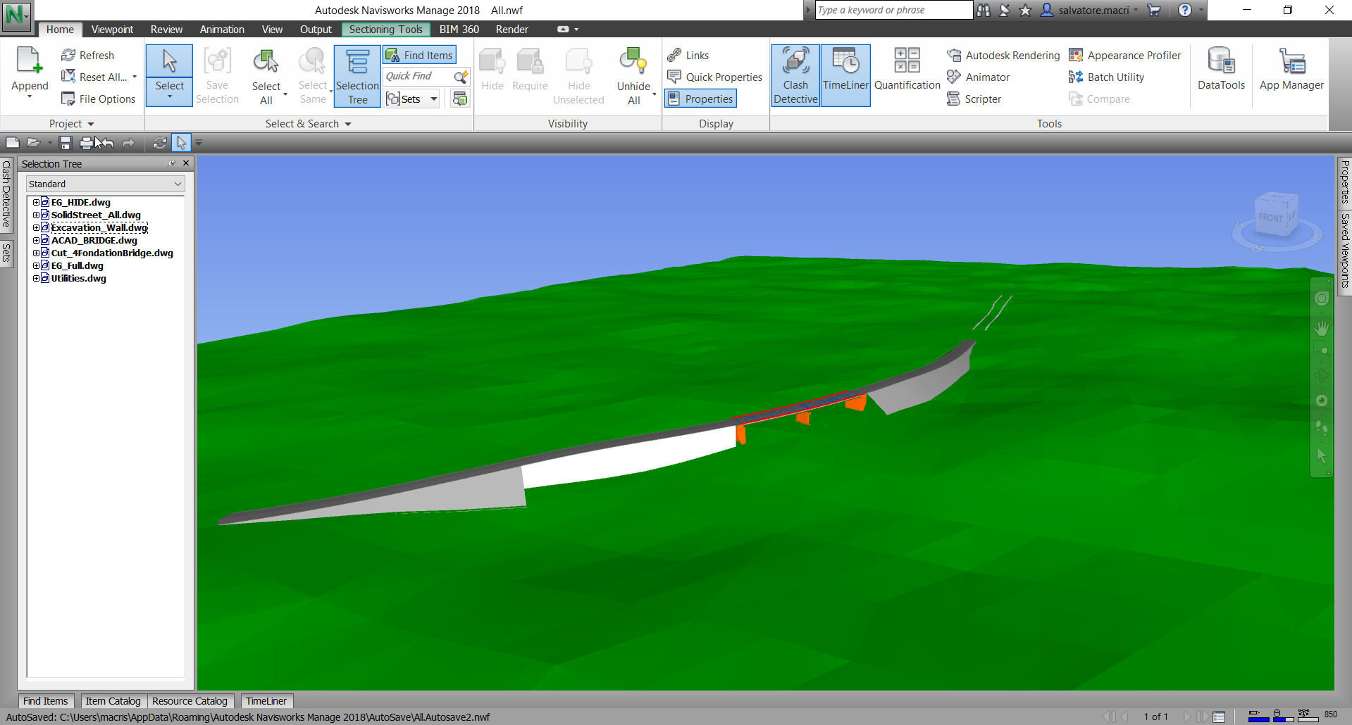 Add time simulation to BIM road design