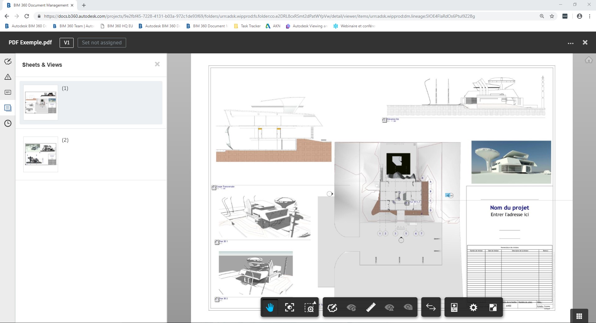 Building—Collaboration—View PDFs in BIM 360