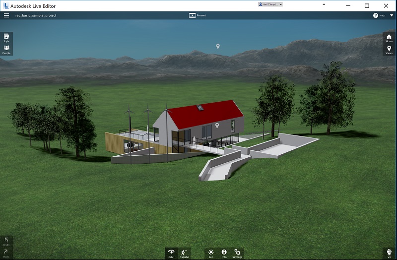 Sending a Revit project to Revit Live