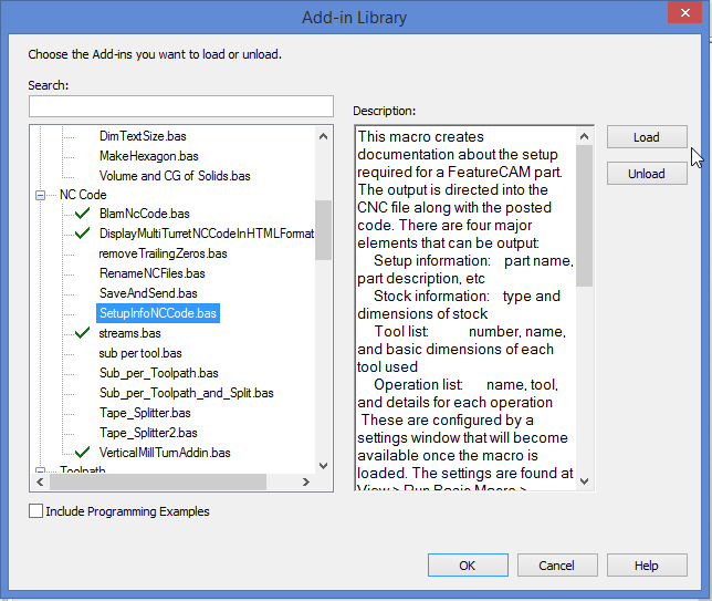 NC code tool list not working