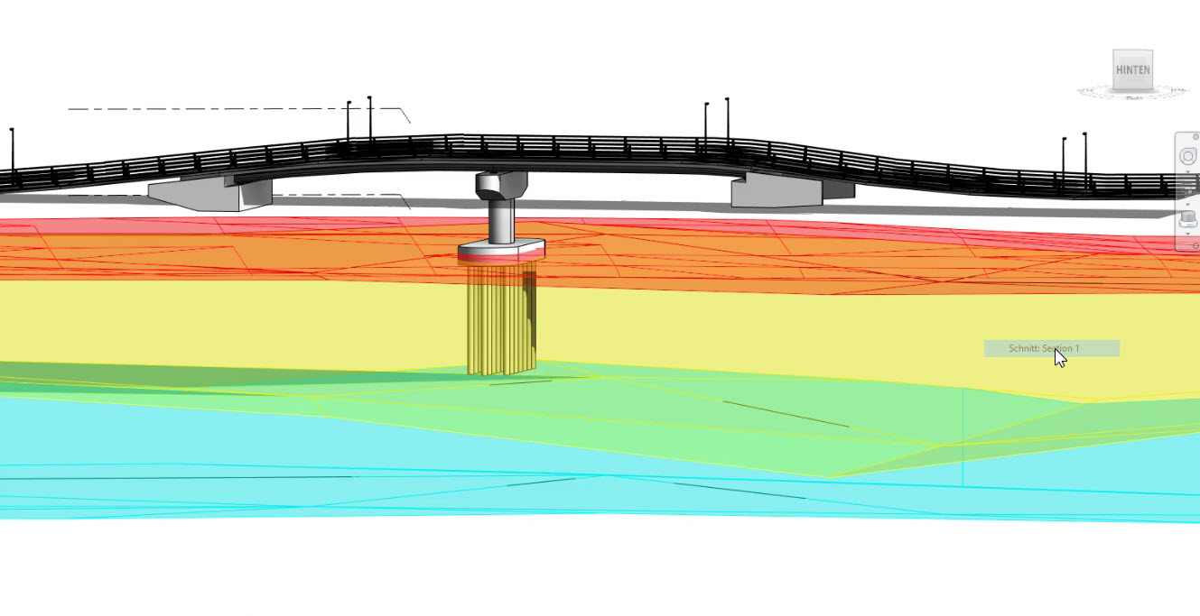 Use Civil 3D and Revit to add subsurface information to bridge design