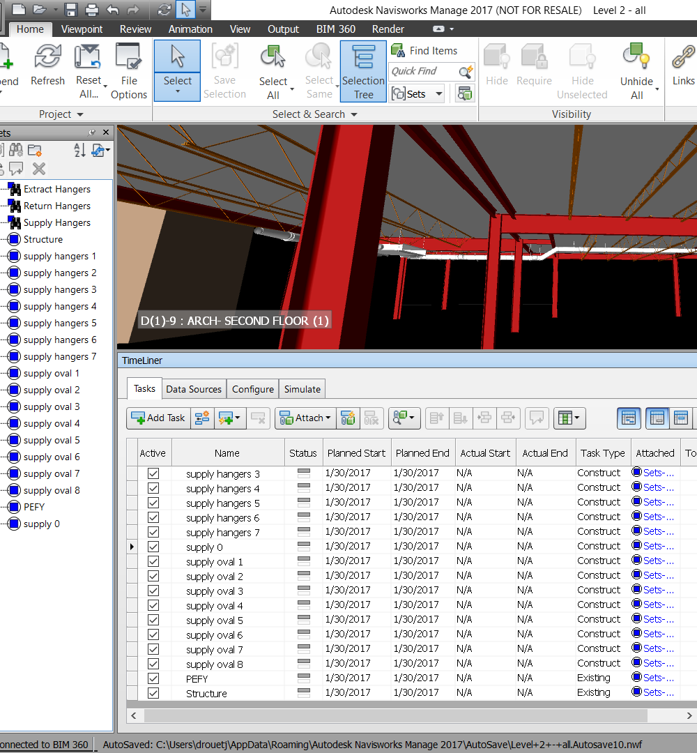 Plan and estimate costs for ductwork