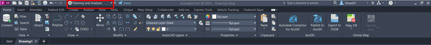 Civil 3D interface and functionality part three