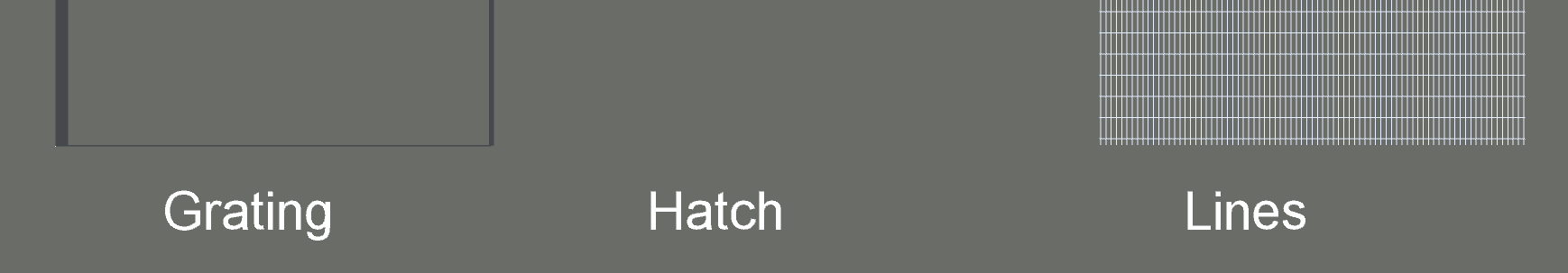 Displaying grating and hatching in Navisworks