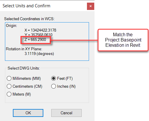 Using GIS Coordinates between Civil 3D and Revit