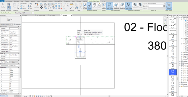 Rebar detailing and fabrication