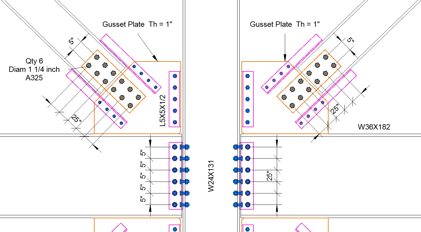 Detailed steel design in BIM models