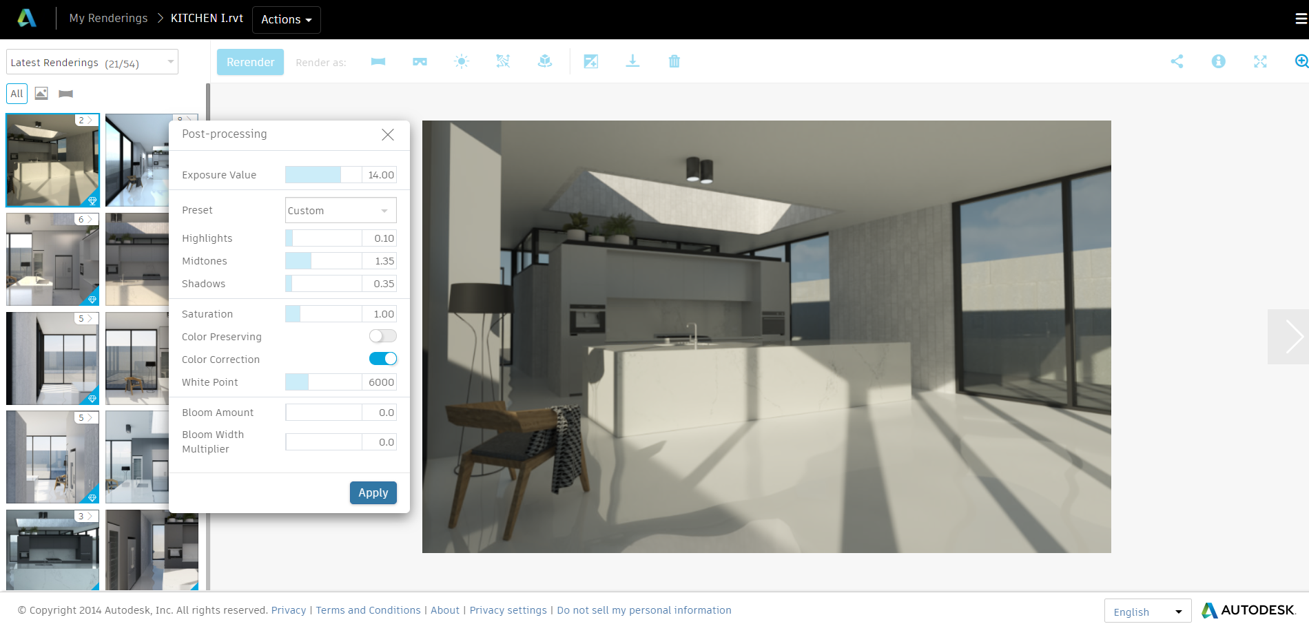 Tips for Interior Renderings Part 2 - Cameras, Cloud Settings, Post ...
